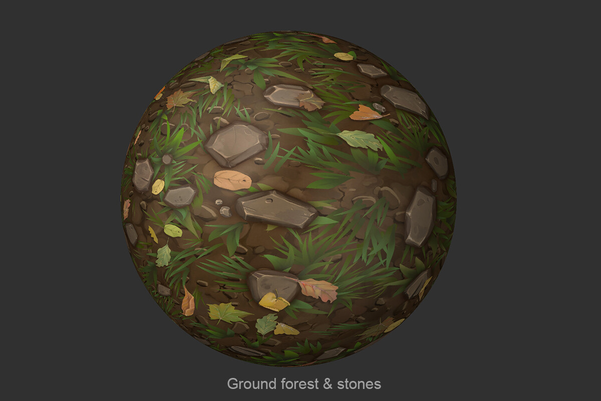 ArtStation - Ground Textures - Hand Painted P.02 | Game Assets