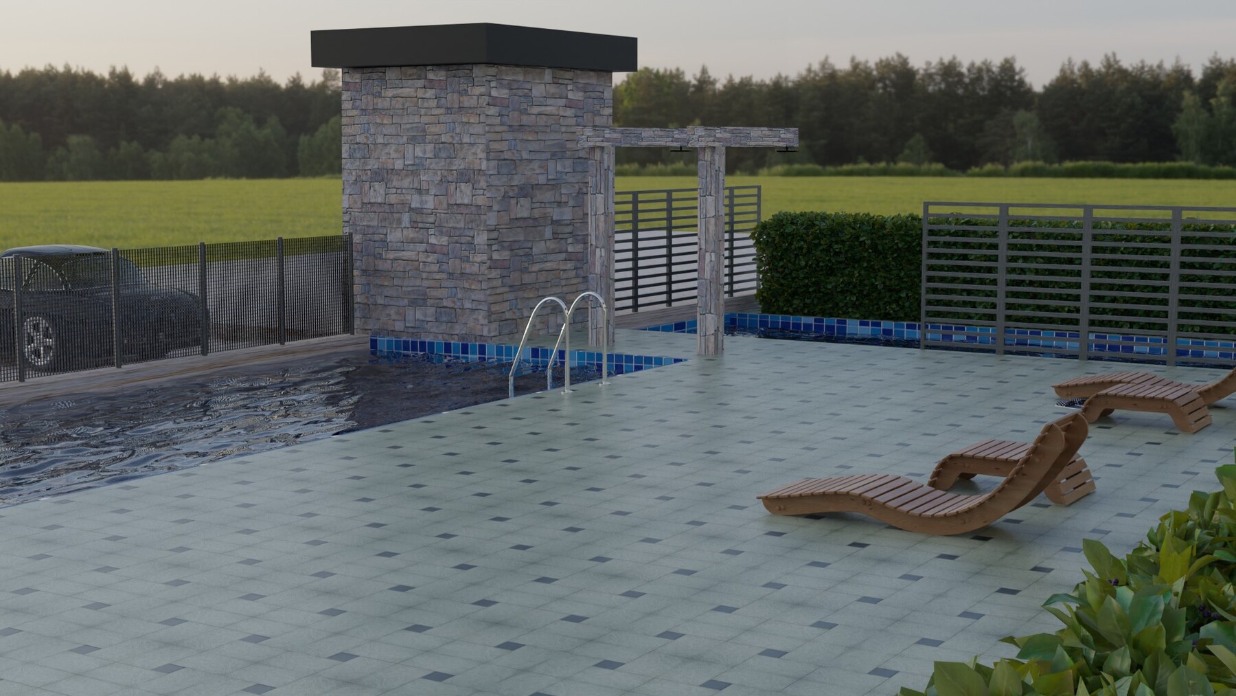 ArtStation - Pool Area | Game Assets