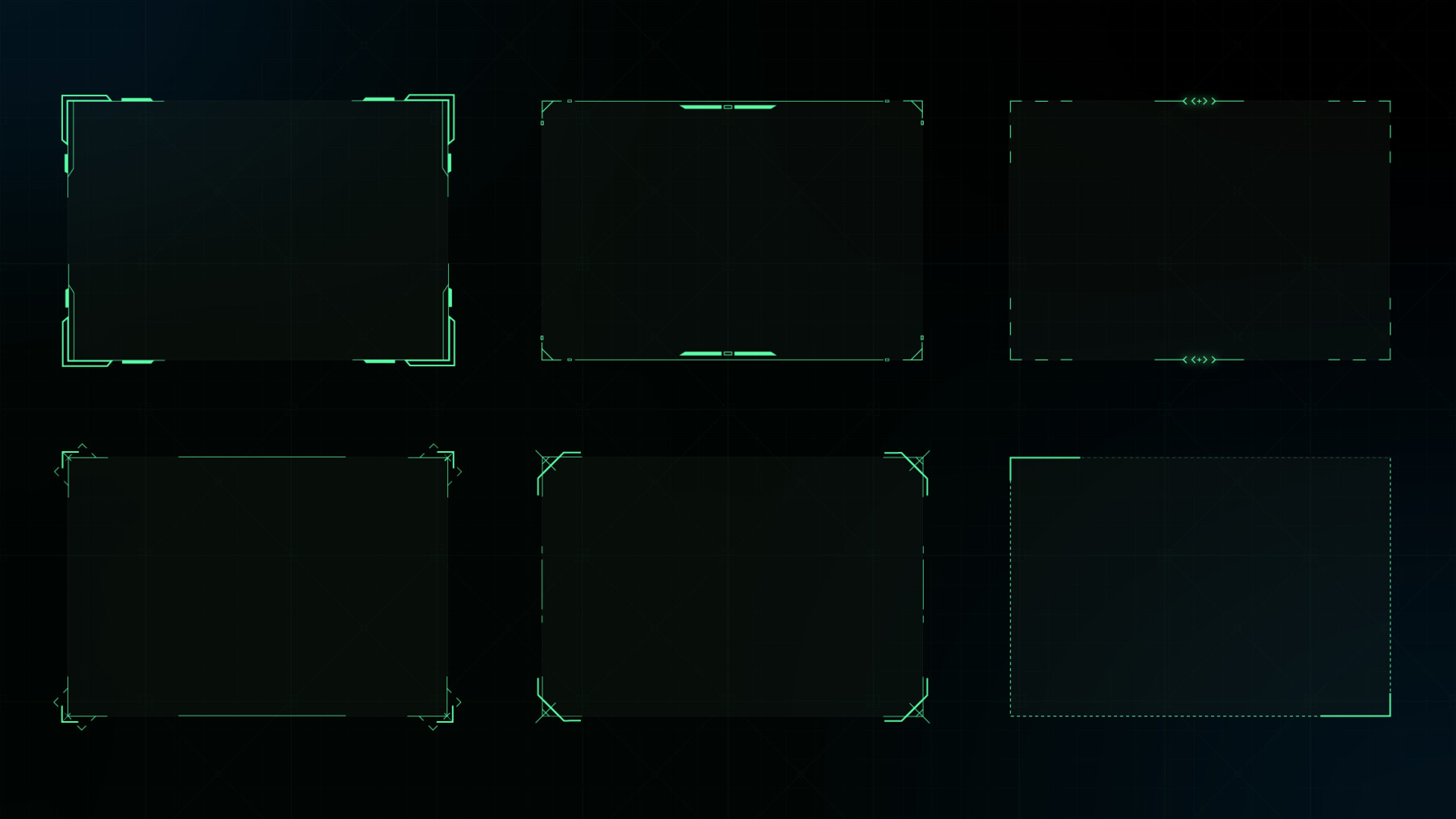 ArtStation - Sci-Fi HUD frames | Game Assets