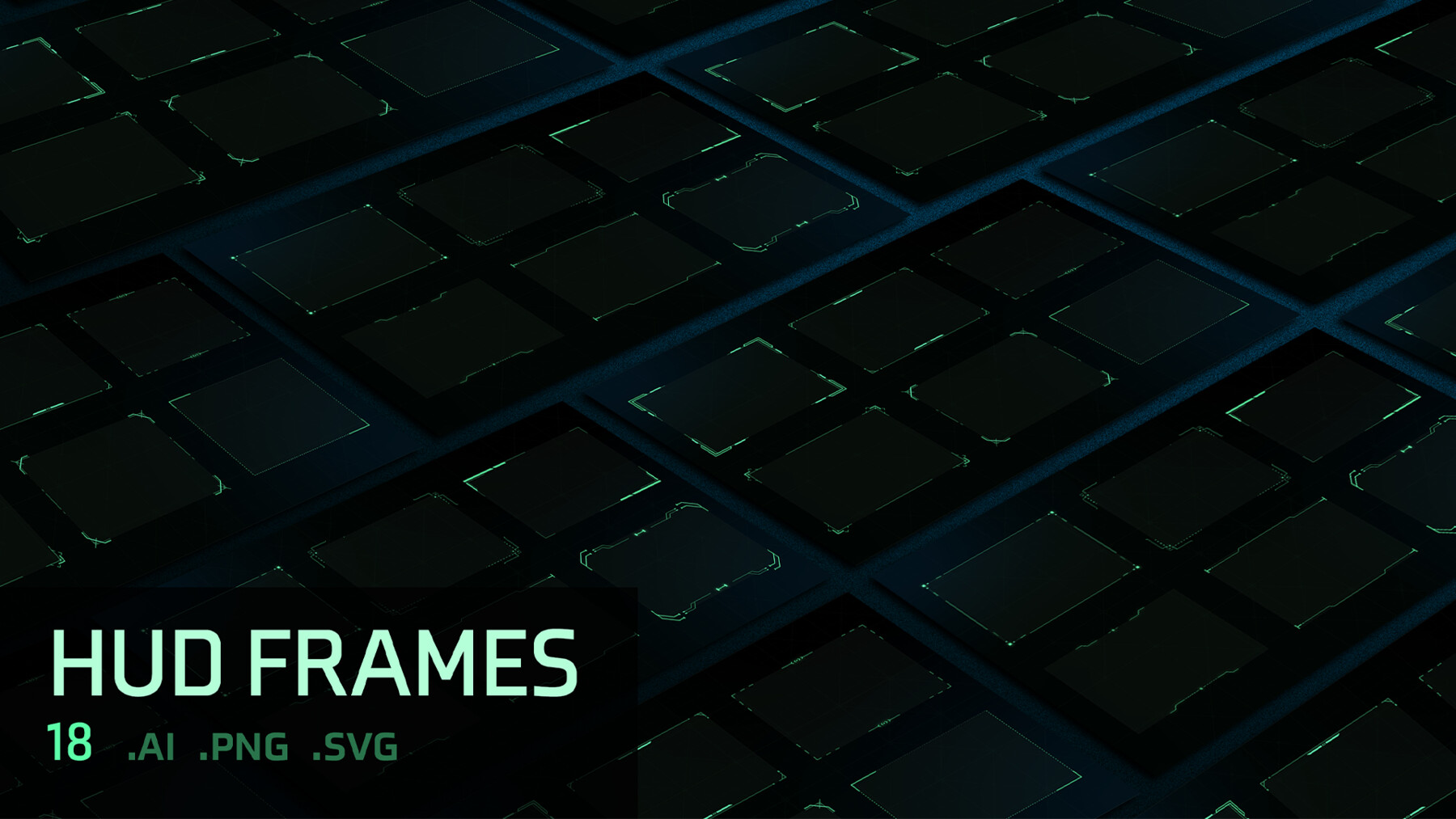 ArtStation - Sci-Fi HUD frames | Game Assets