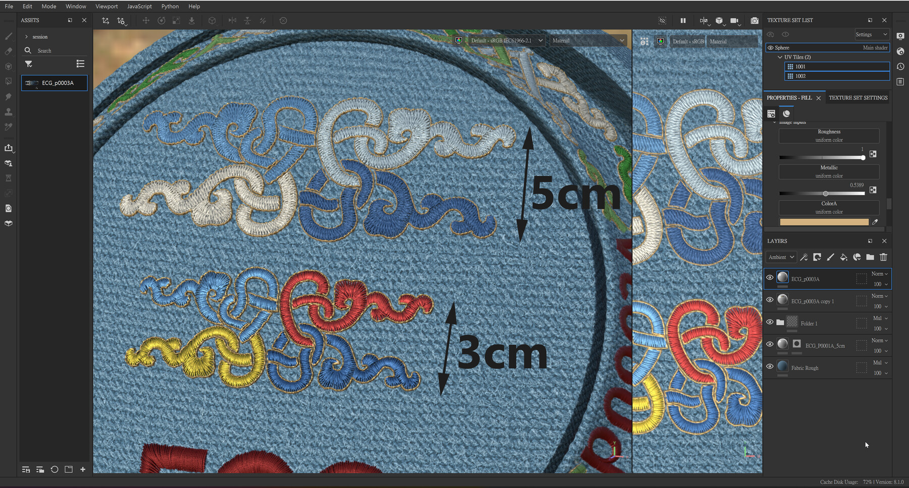 ArtStation - EmbroideryCG Pattern p0003A Ornament Borders | Brushes
