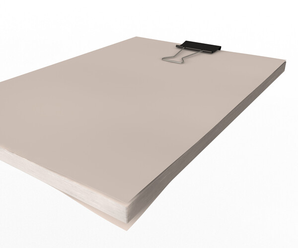 ArtStation - A4 Sheets with Binder Clip | Resources