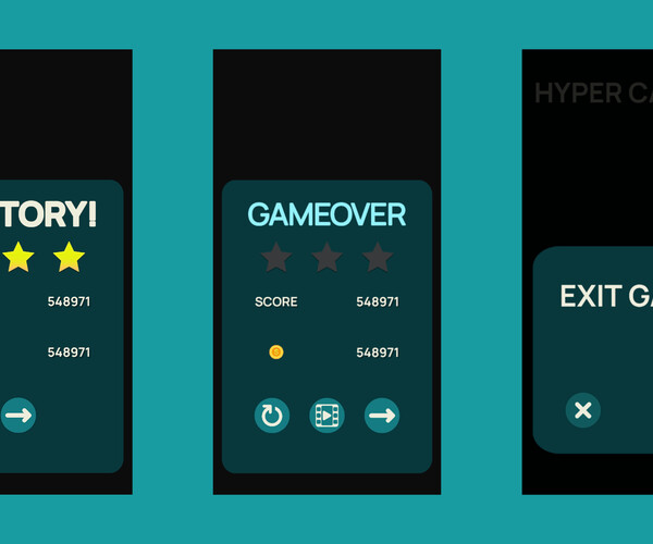 ArtStation - Hyper Casual UI Pack | Game Assets