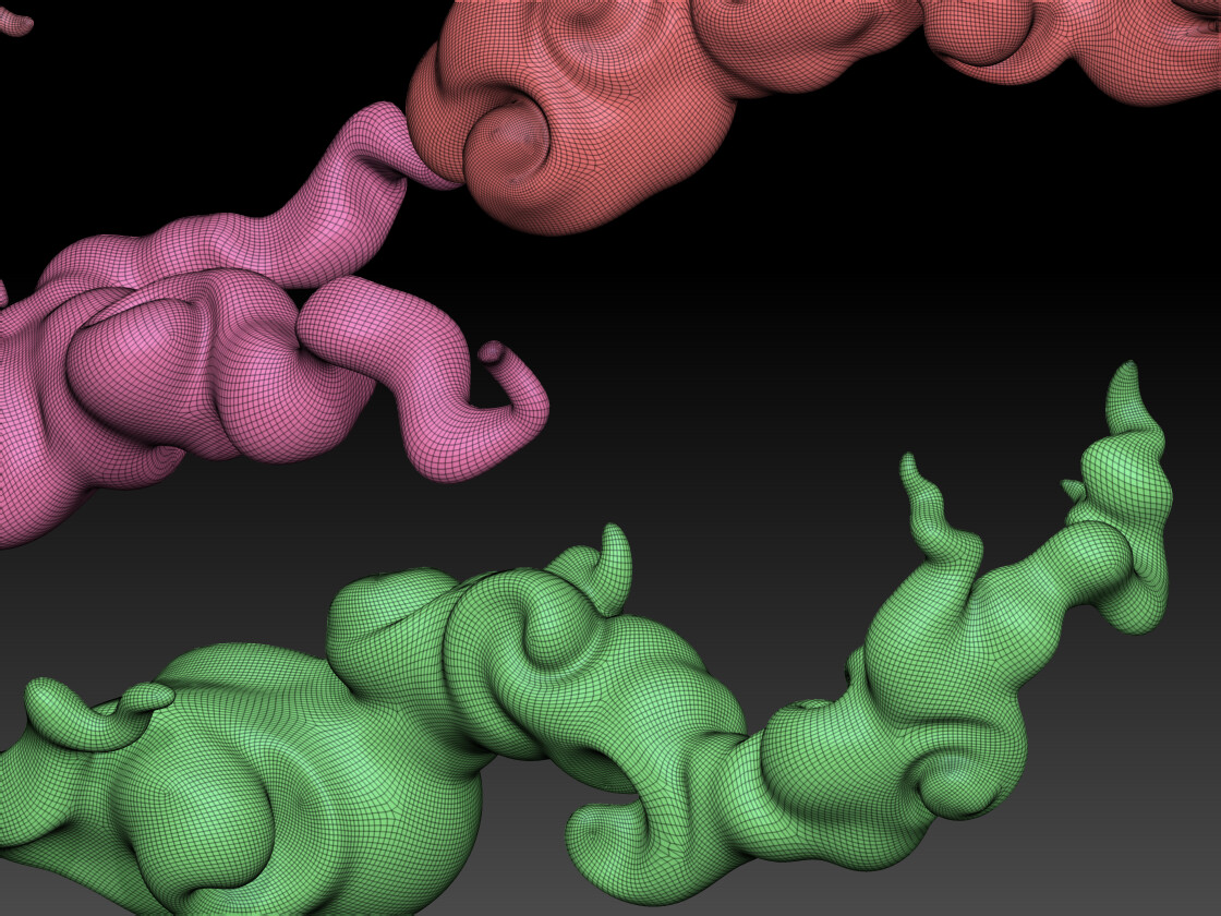 ArtStation - smoke / mist / clouds stylized pack3 IMM brush and .obj ...