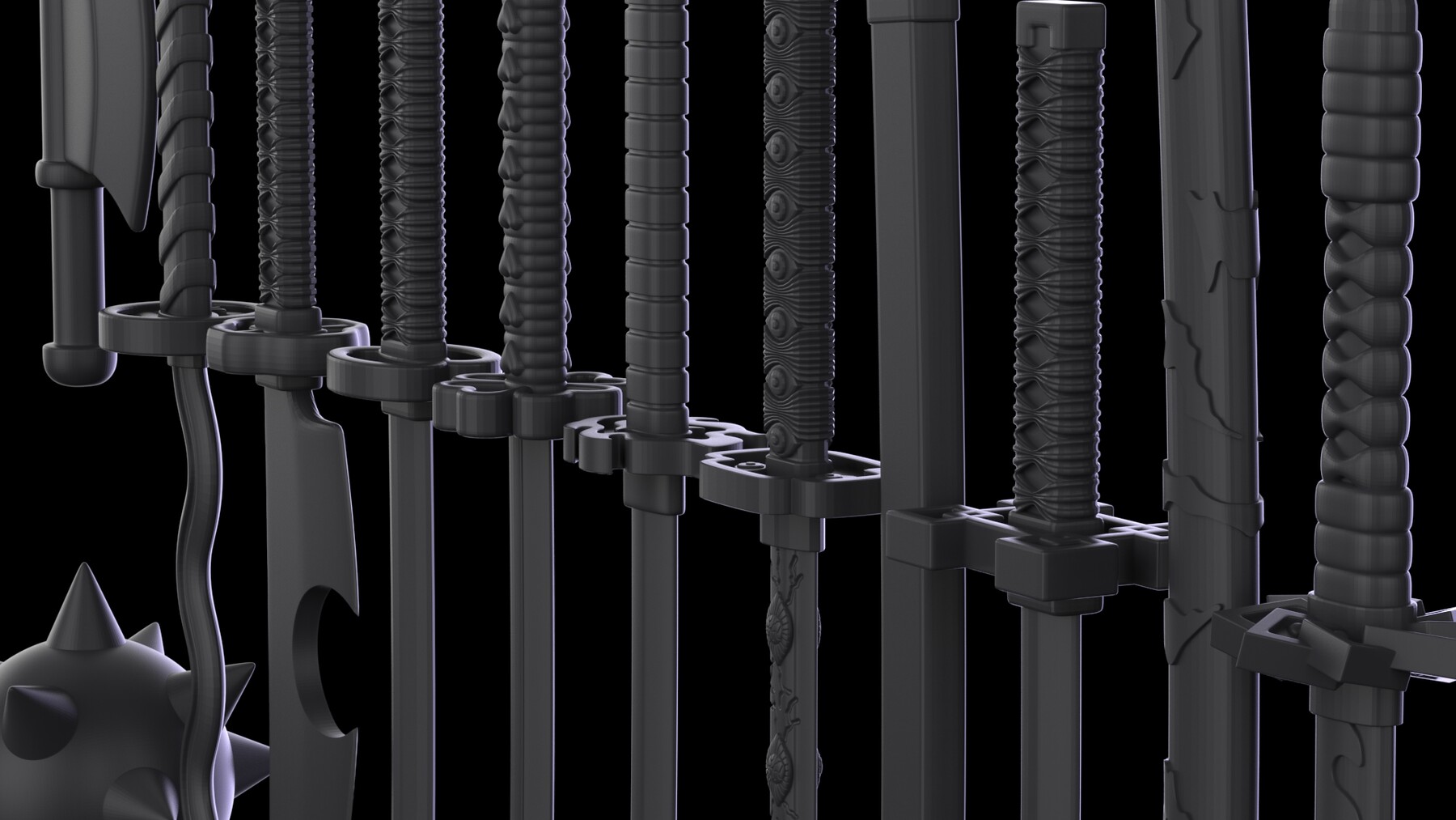 ArtStation - Demon Slayer stylized weapon / swords ztool and .obj files ...