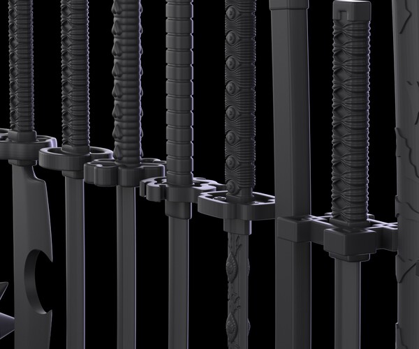 ArtStation - Demon Slayer stylized weapon / swords ztool and .obj files ...