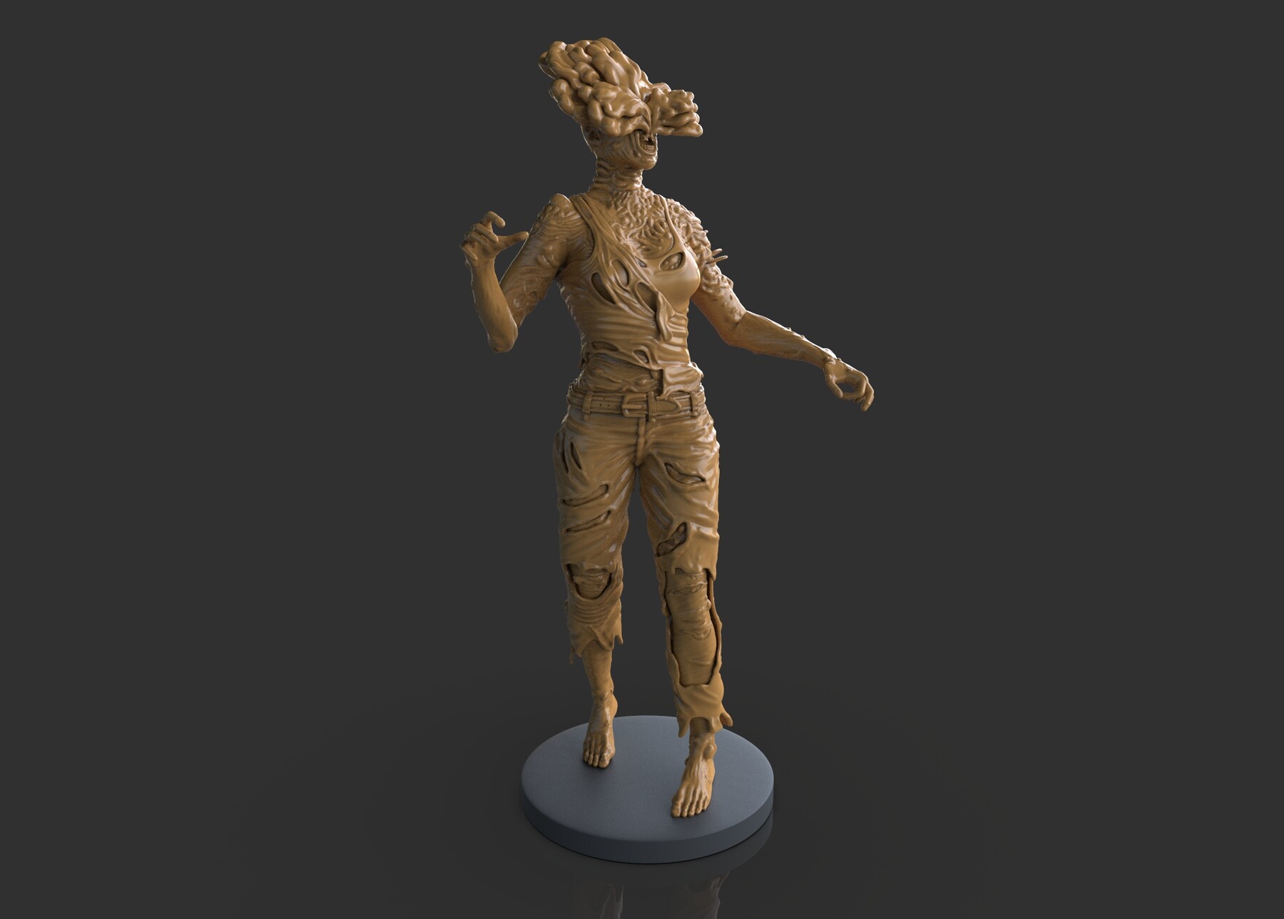 ArtStation - Female Clicker Sculpture | Resources