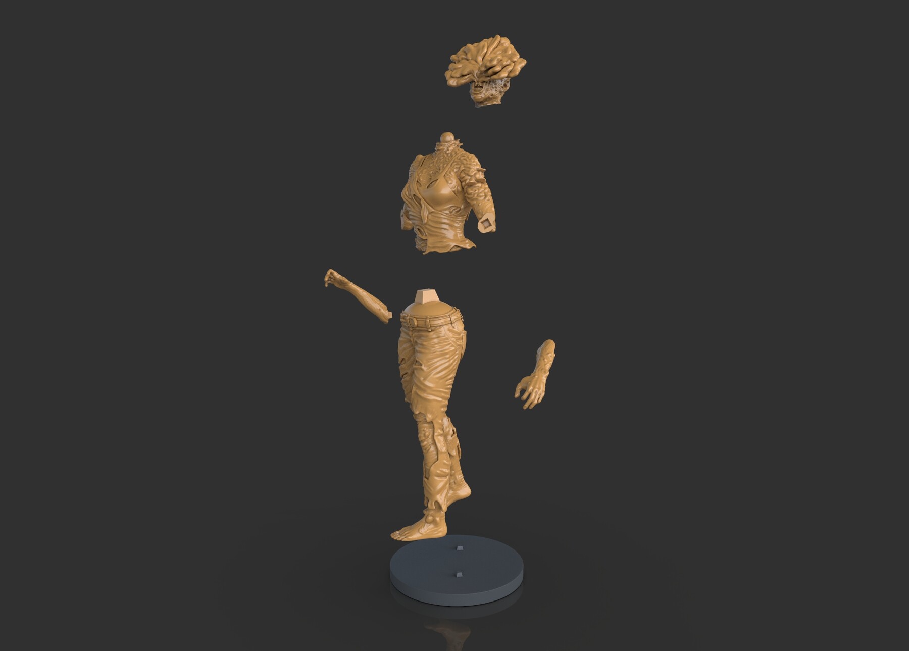 ArtStation - Female Clicker Sculpture | Resources
