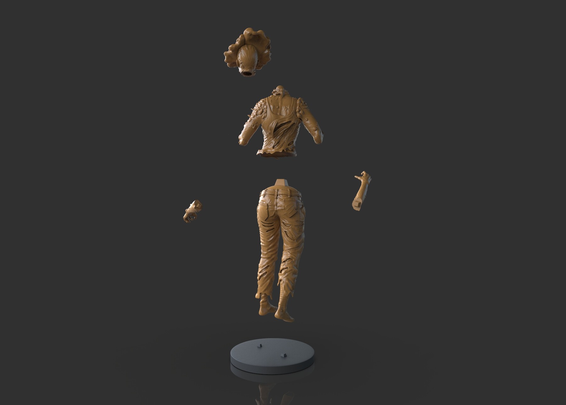 ArtStation - Female Clicker Sculpture | Resources
