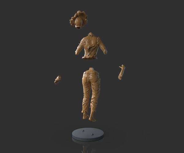 ArtStation - Female Clicker Sculpture | Resources