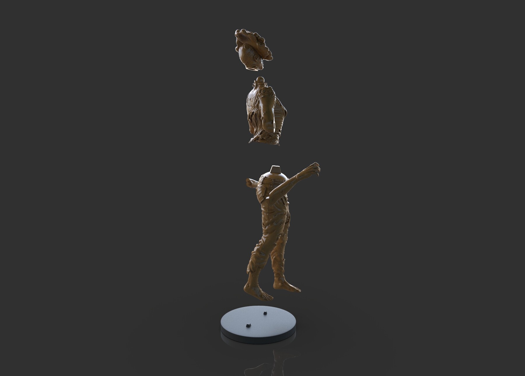 ArtStation - Female Clicker Sculpture | Resources