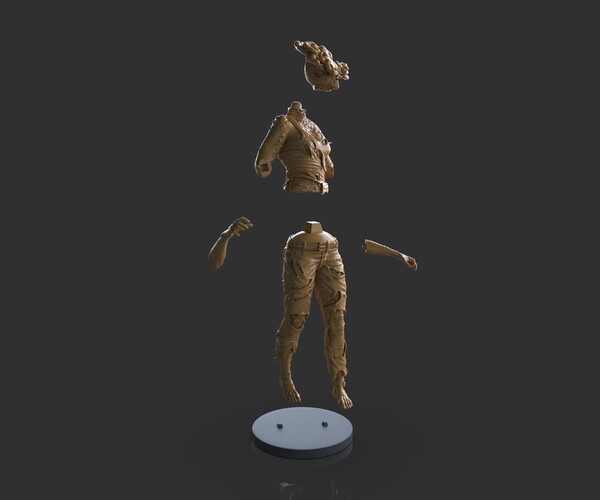 ArtStation - Female Clicker Sculpture | Resources