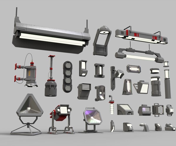 ArtStation - sci fi lighting 9 | Resources