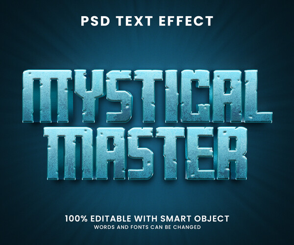 ArtStation - Mystical Master. PSD fully editable text effect. Layer ...
