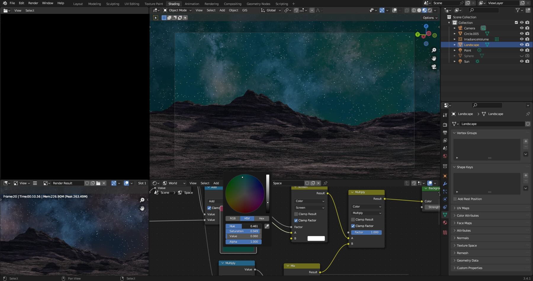 ArtStation - Procedural hdr scifi space texture in Blender_ fully ...