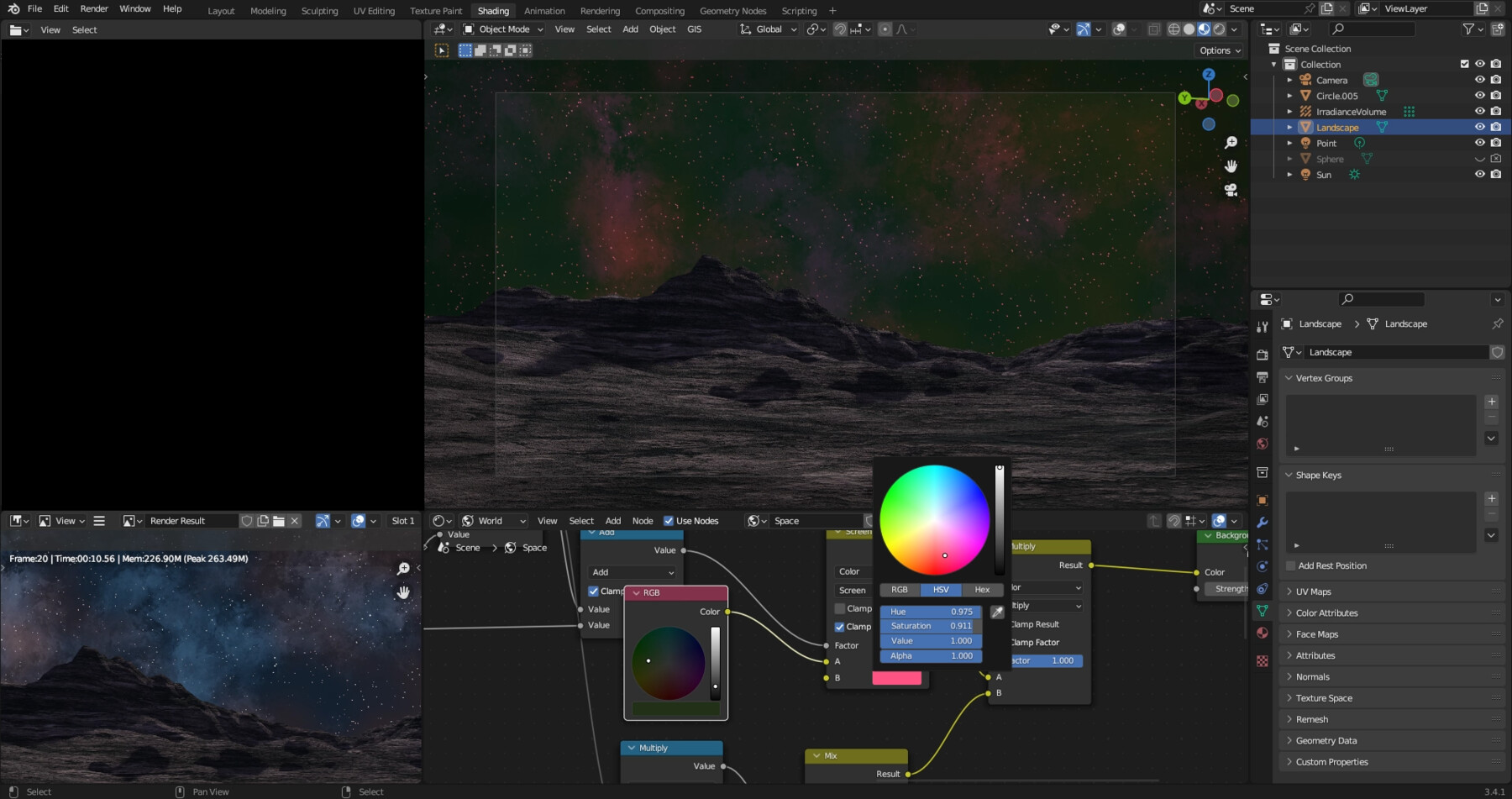 ArtStation - Procedural hdr scifi space texture in Blender_ fully customizable | Resources
