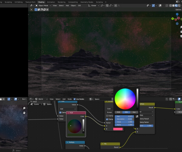 ArtStation - Procedural hdr scifi space texture in Blender_ fully ...