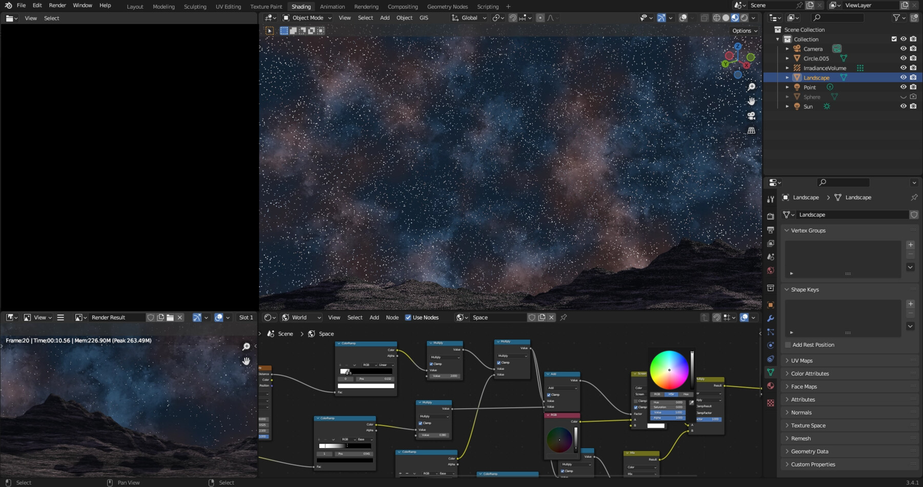 ArtStation - Procedural hdr scifi space texture in Blender_ fully ...