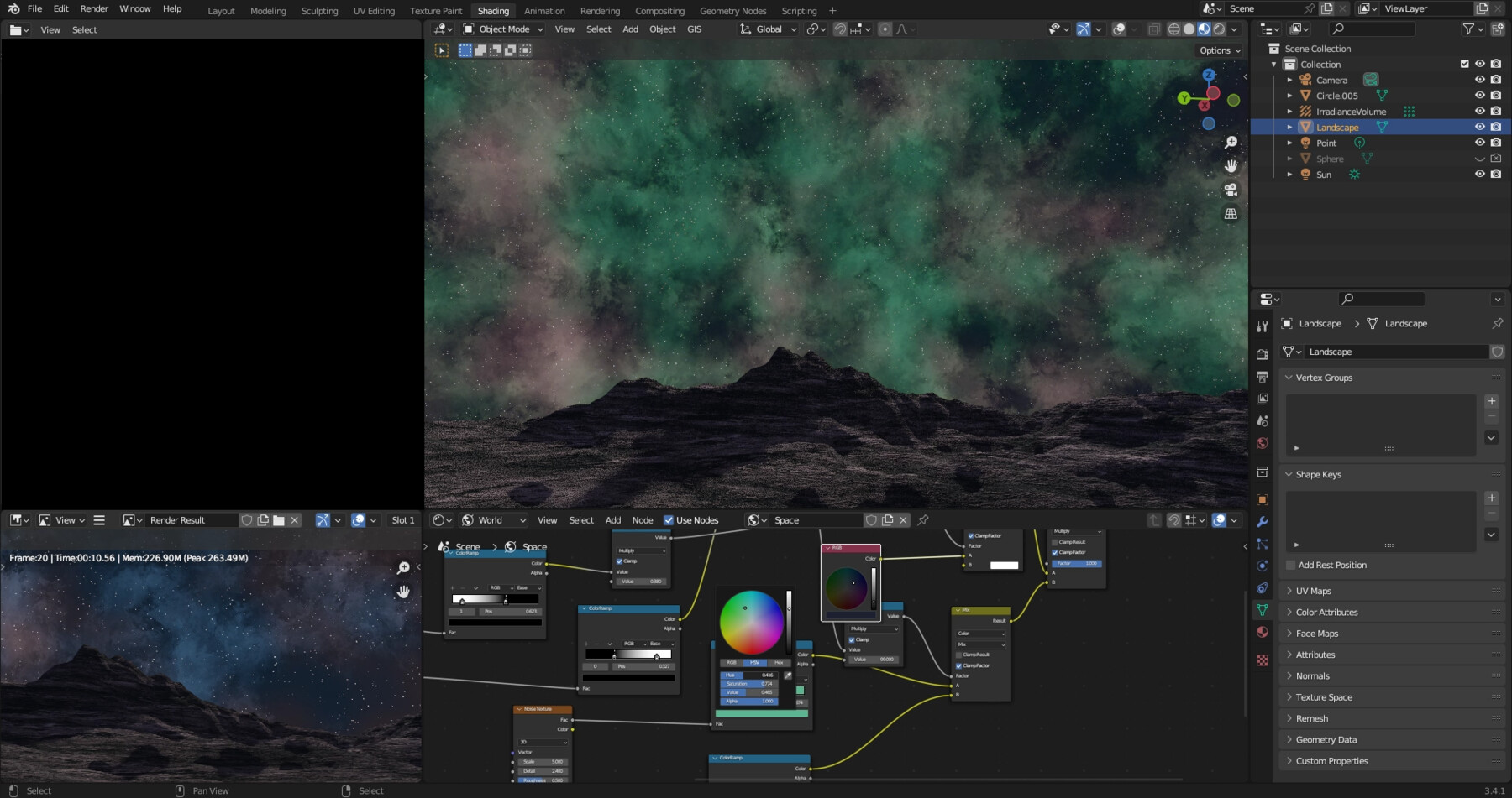 ArtStation - Procedural hdr scifi space texture in Blender_ fully customizable | Resources
