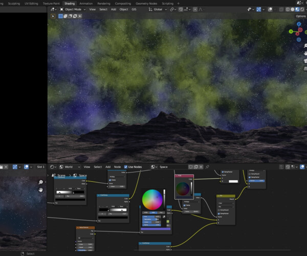 ArtStation - Procedural hdr scifi space texture in Blender_ fully ...