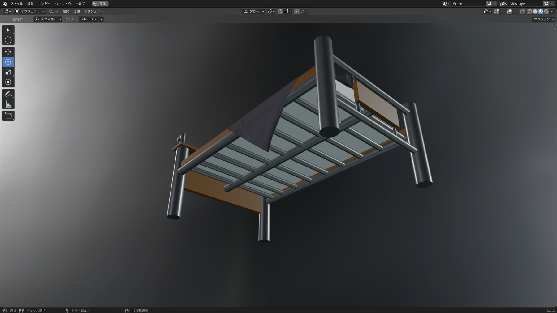 ArtStation - Bed 3D model | Resources