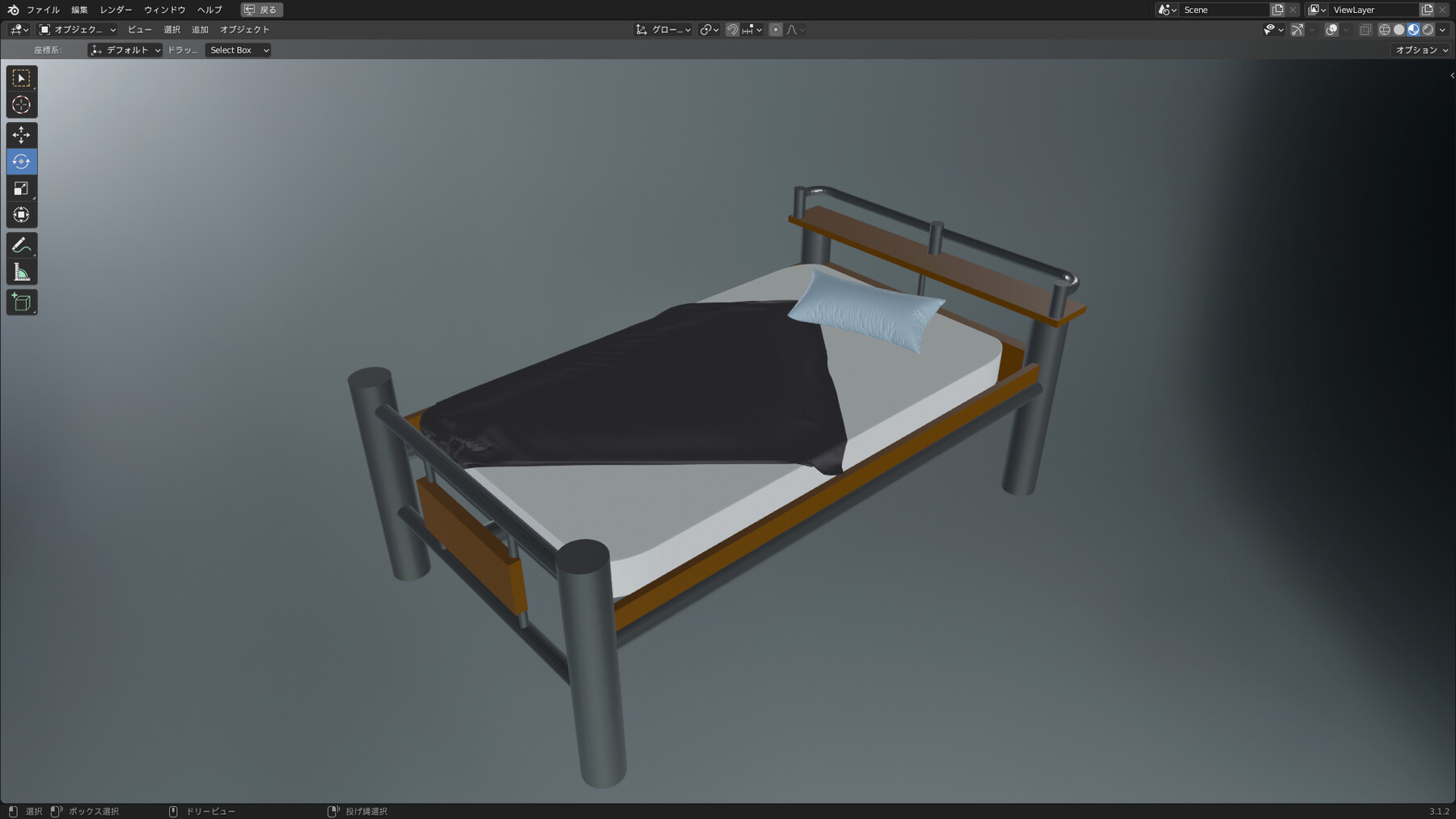 ArtStation - Bed 3D model | Resources