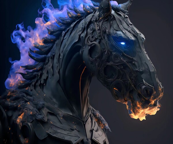 ArtStation - Armor Warrior Animals-Blue Flame | Artworks