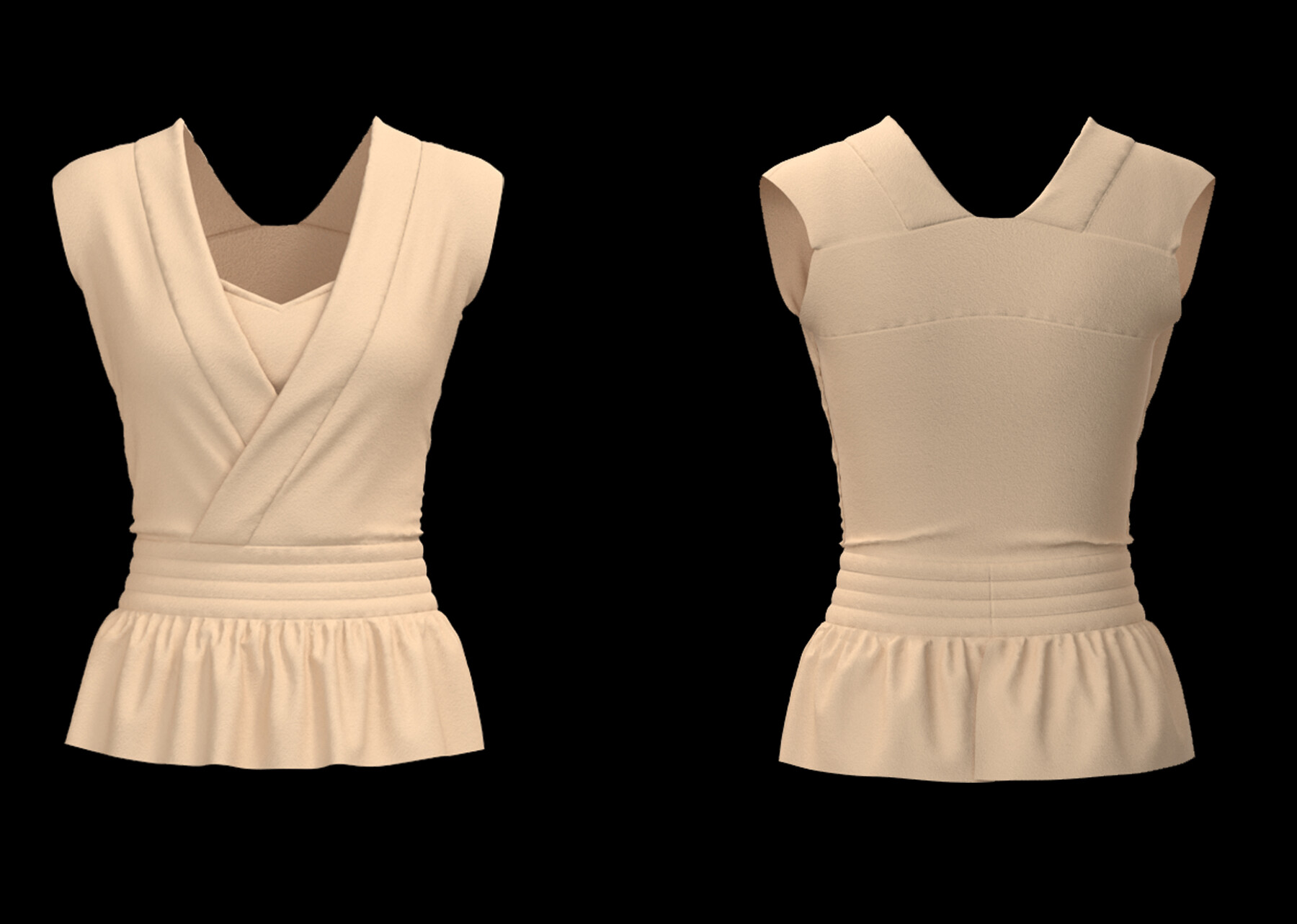 ArtStation - 20 Women's Basic Shirts + Zprj +Obj + Fbx | Game Assets