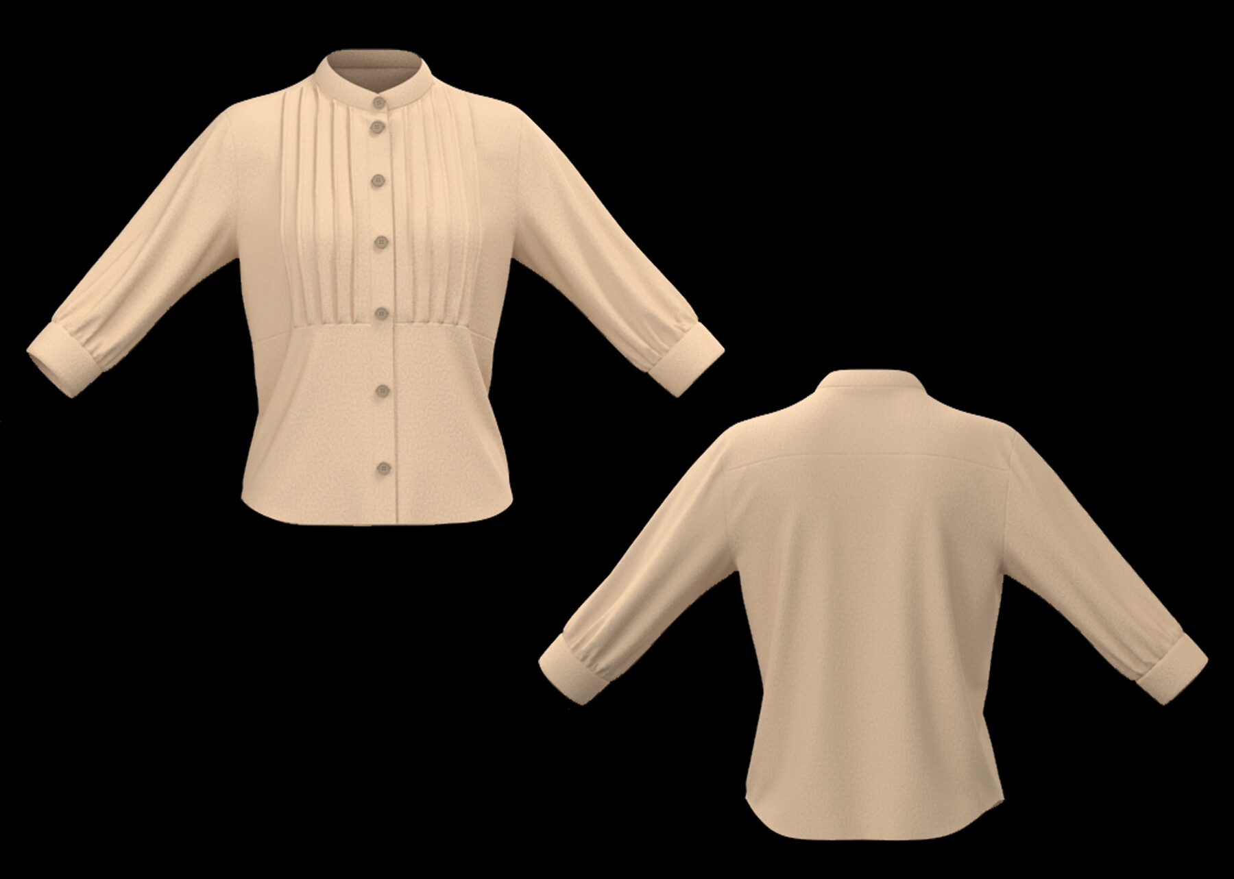 ArtStation - 20 Women's Basic Shirts + Zprj +Obj + Fbx | Game Assets