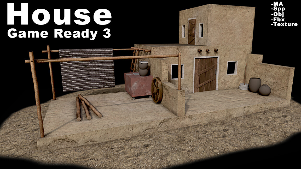 ArtStation - House Game Ready 3 | Game Assets