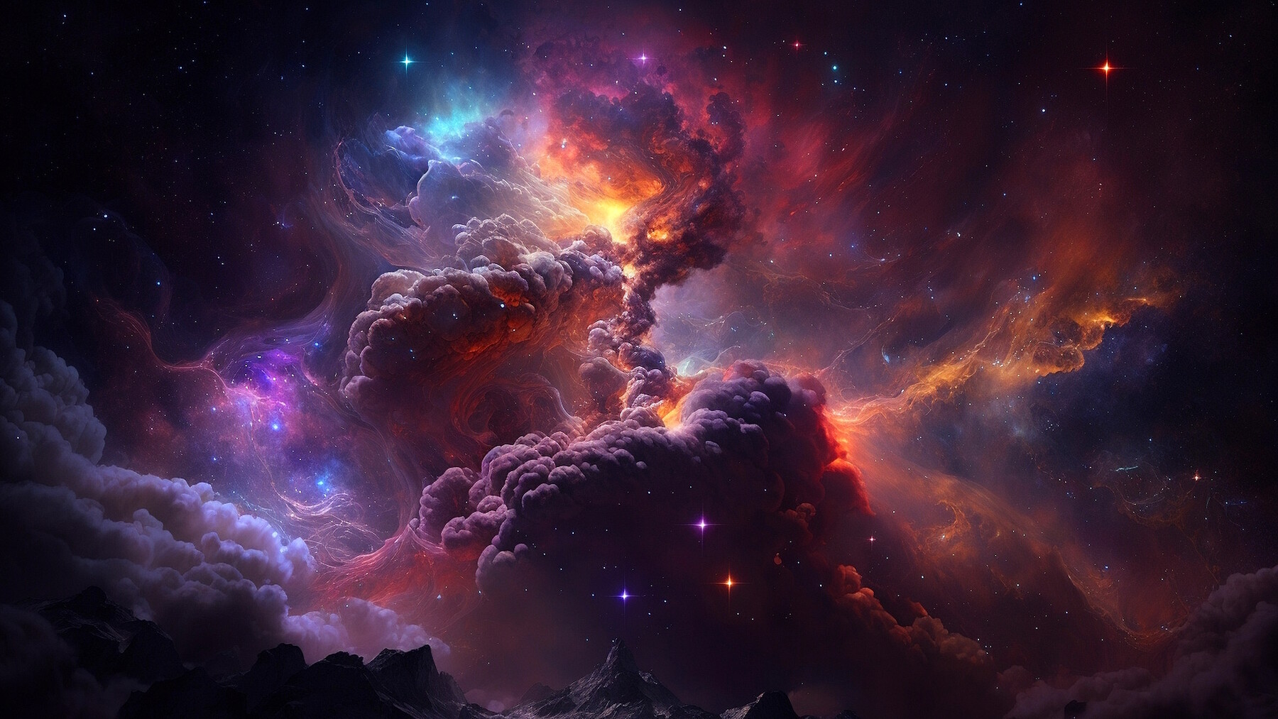 ArtStation - The scenes of galactic nebulae 50 vol. 1 | Artworks