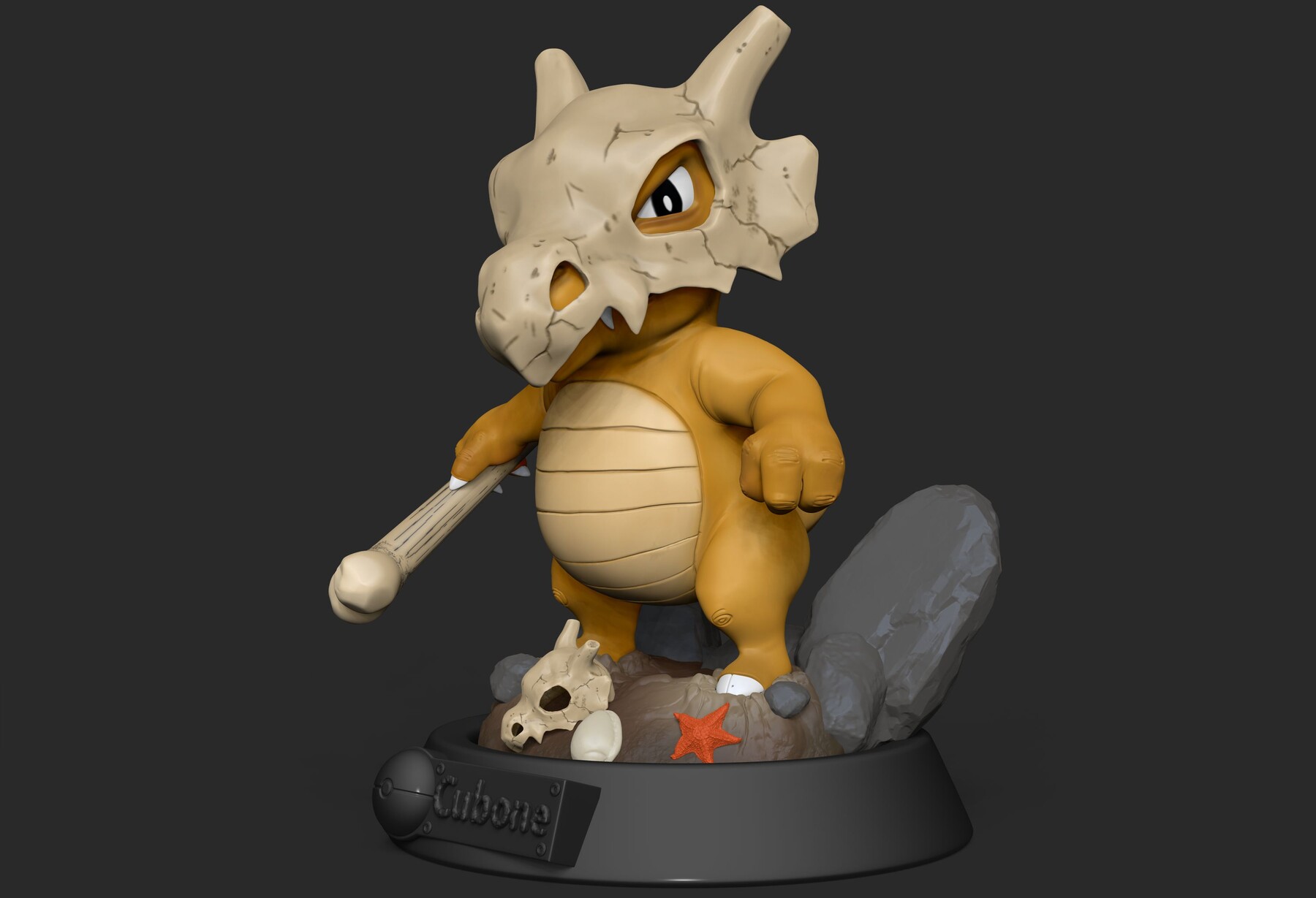 ArtStation - Pokemon Cubone print 3D STL | Game Assets