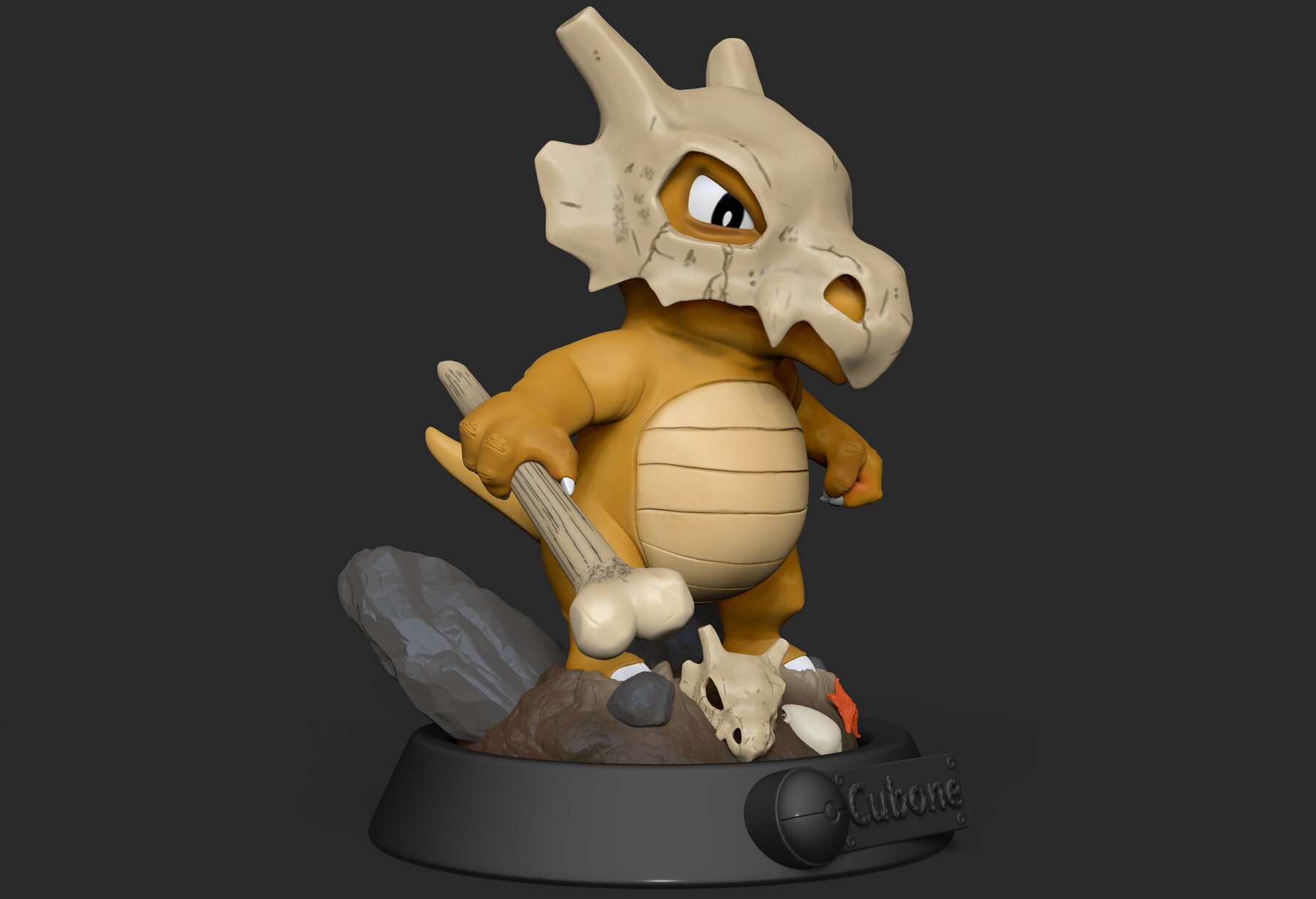ArtStation - Pokemon Cubone print 3D STL | Game Assets