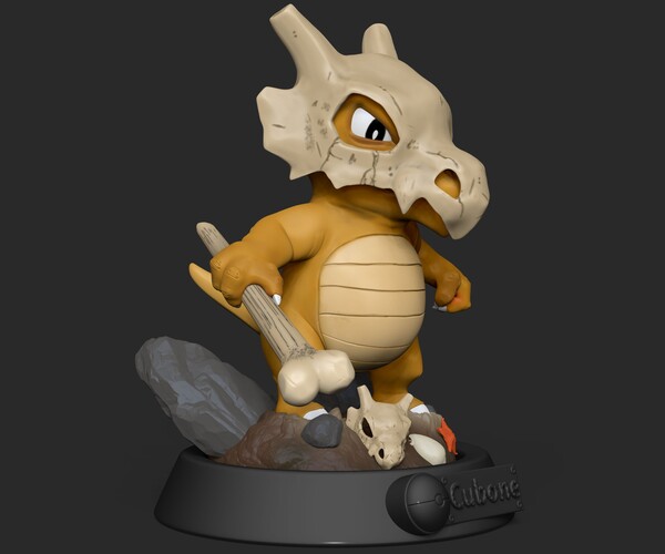 ArtStation - Pokemon Cubone print 3D STL | Game Assets