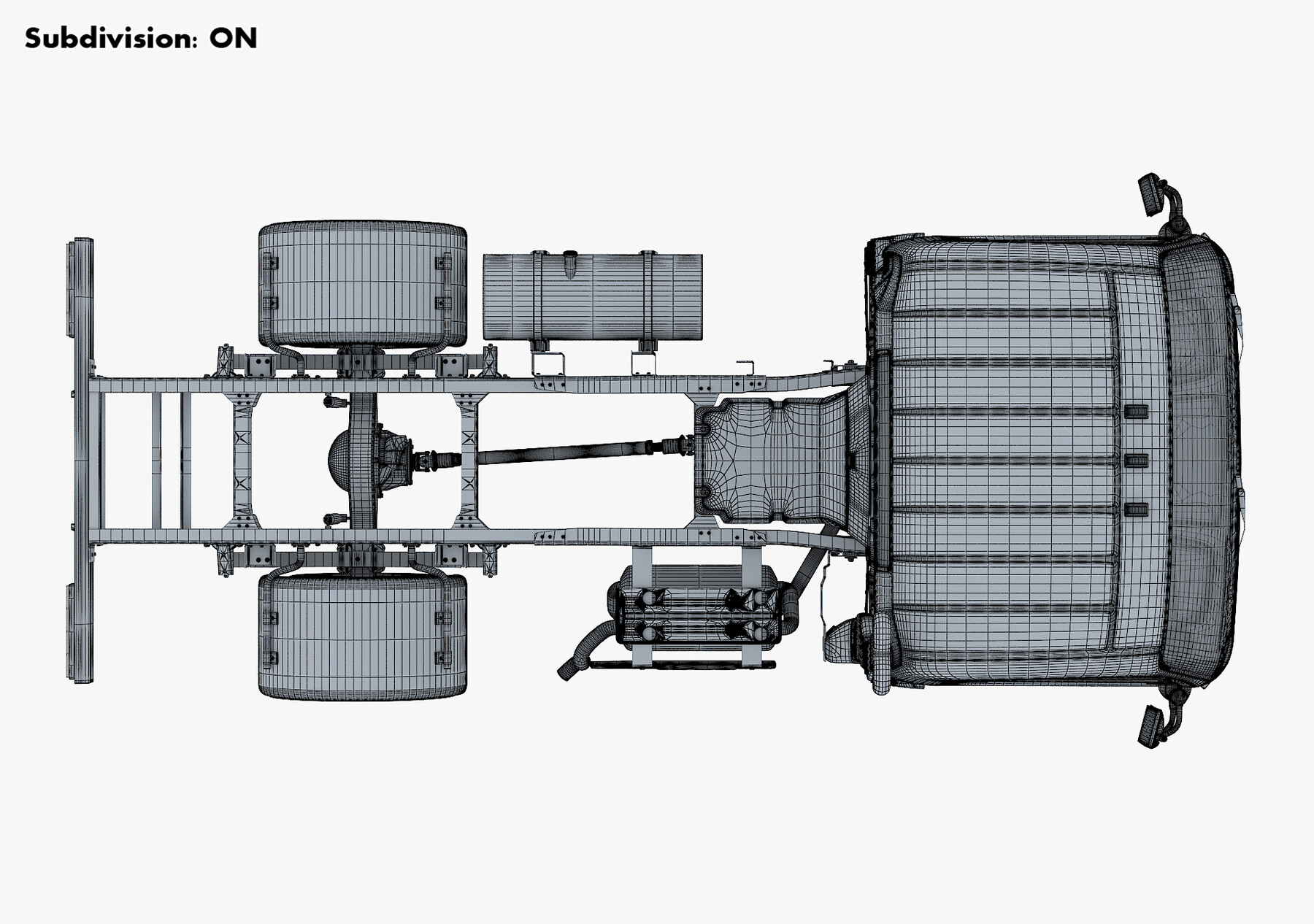 ArtStation - Mitsubishi Fuso Canter 4x4 Chassis Truck | Resources