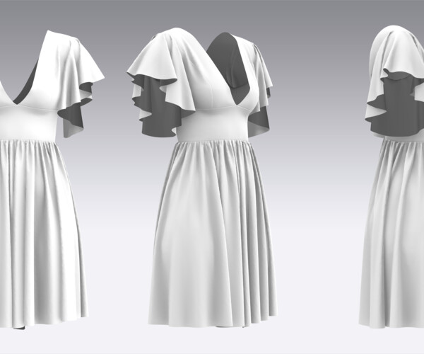 ArtStation - Dress Outfits MD CLO 3D ZPRJ ZPAC project files 3D model ...