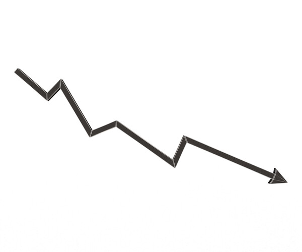 ArtStation - Arrow Graph Down | Resources