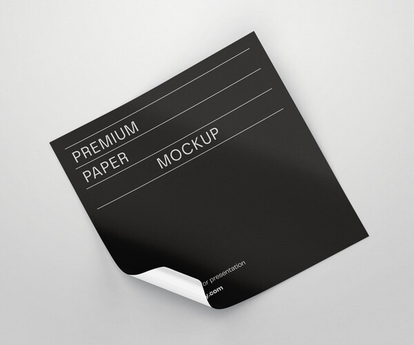 ArtStation - Paper Poster Photo Print Mockup | Artworks