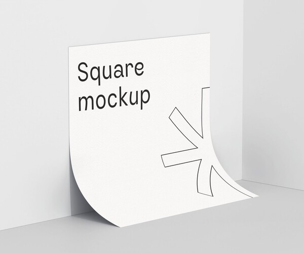 ArtStation - Paper Poster Photo Print Mockup | Artworks