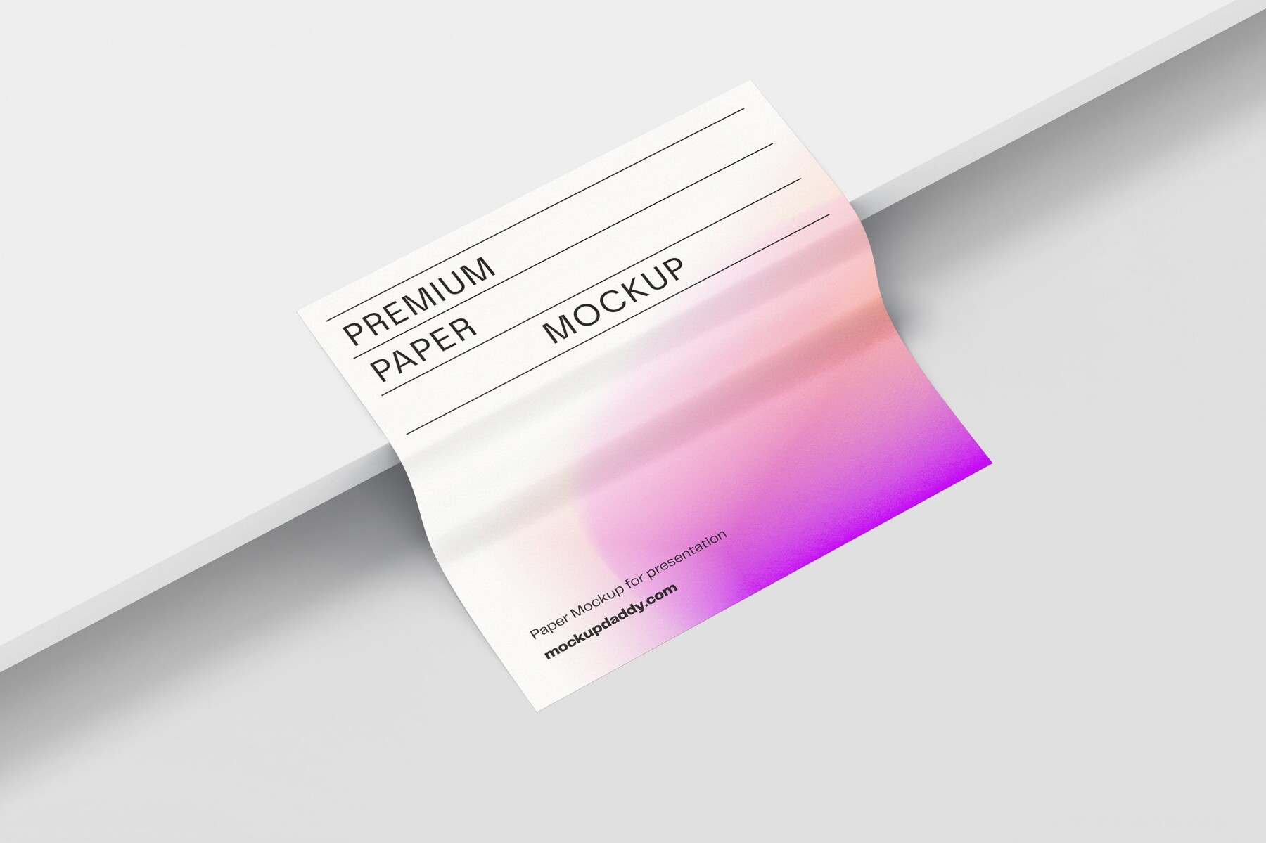 ArtStation - Paper Poster Photo Print Mockup | Artworks