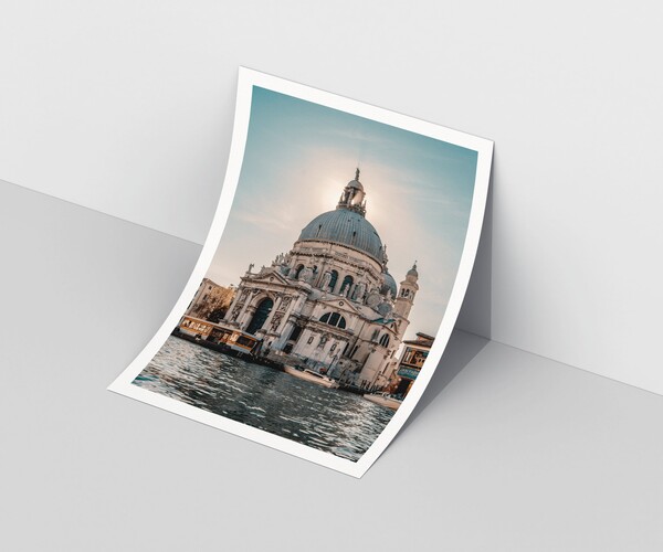 ArtStation - Paper Poster Photo Print Mockup | Artworks