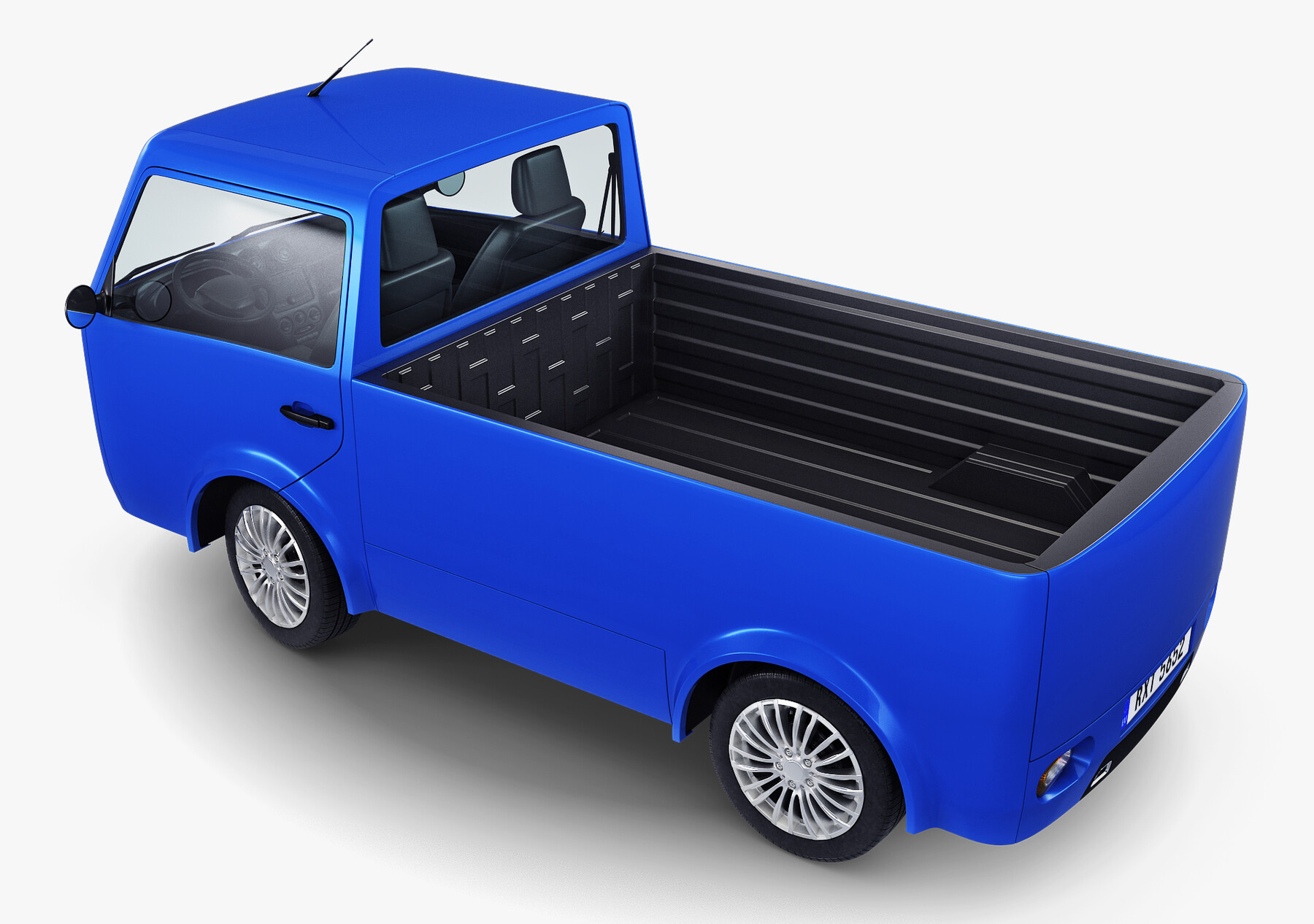 ArtStation - Kei Truck Concept Retro Style Blue | Resources