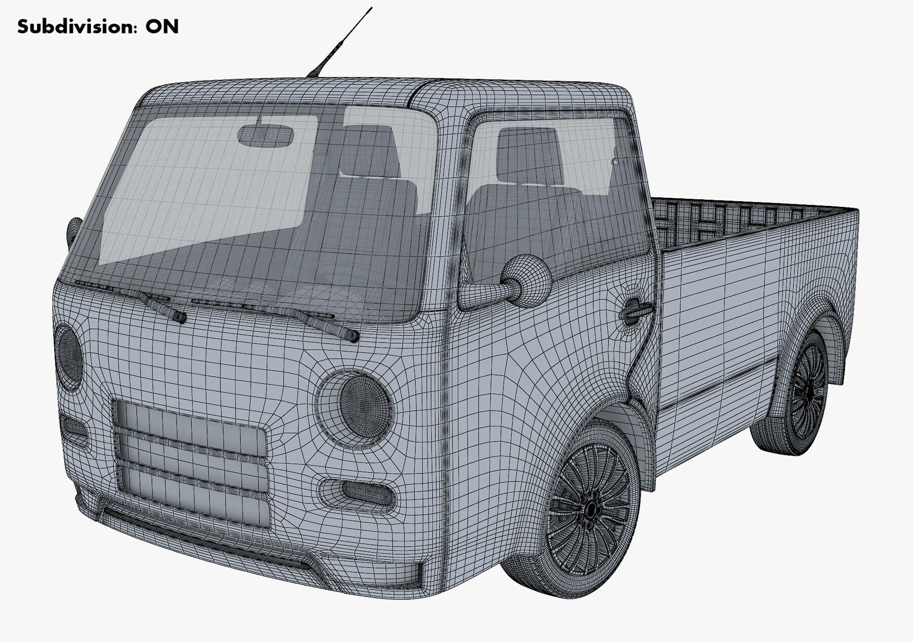 ArtStation - Kei Truck Concept Retro Style Blue | Resources