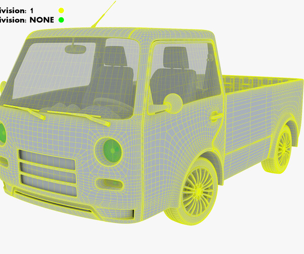 ArtStation - Kei Truck Concept Retro Style Blue | Resources