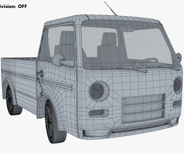 ArtStation - Kei Truck Concept Retro Style Orange | Resources