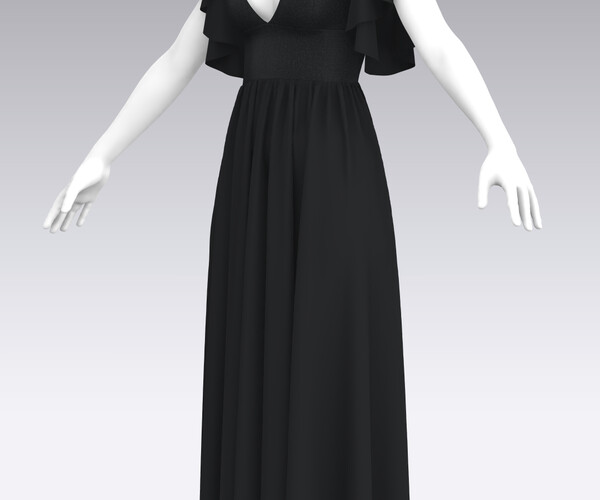 ArtStation - Dress Outfits MD CLO 3D ZPRJ ZPAC project files 3D model | Game Assets