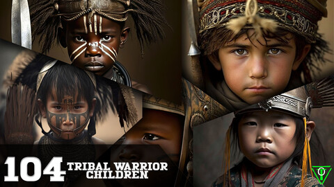 ArtStation - 104 Tribal warrior children (More Than 8K Resolution ...