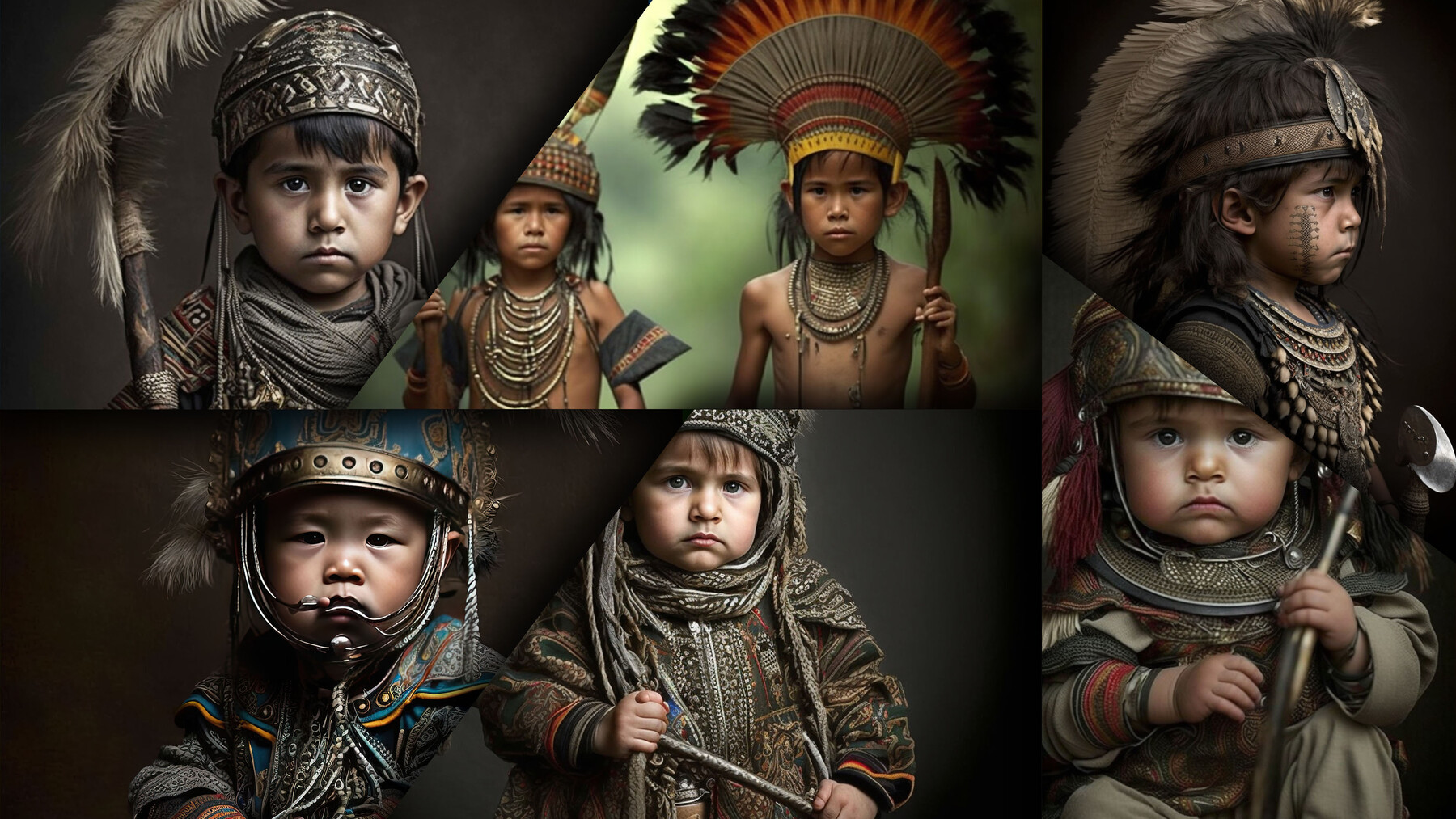 ArtStation - 104 Tribal warrior children (More Than 8K Resolution ...
