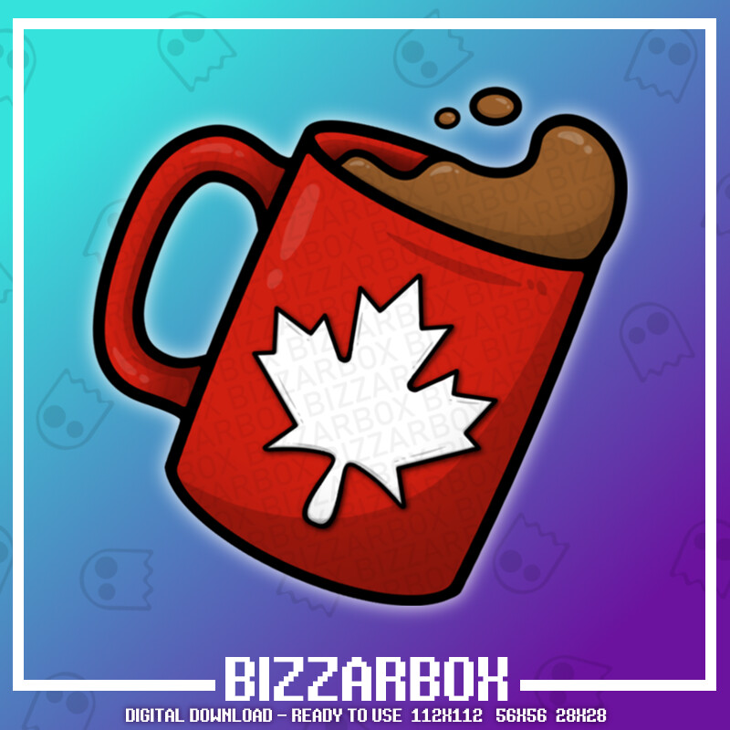 ArtStation - Twitch Emote: Canada Canadian Coffee Mug | Artworks