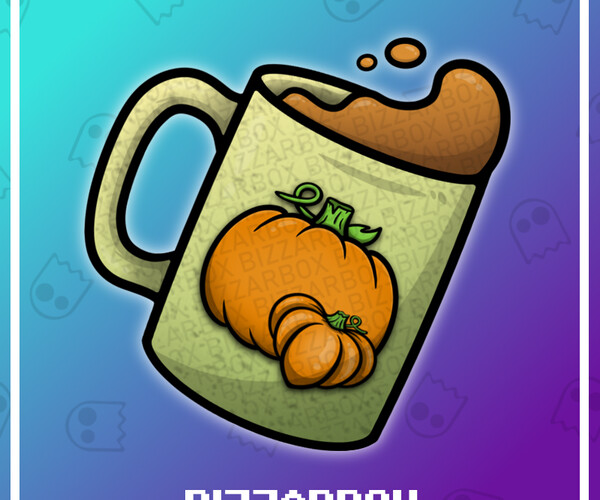 ArtStation - Twitch Emote: Coffee Mug Pumpkin Spice | Artworks